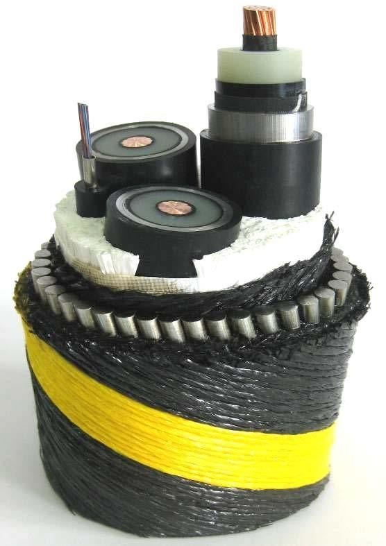 Copper Conductor XLPE Insulated High Voltage AC 66kv Submarine Cable