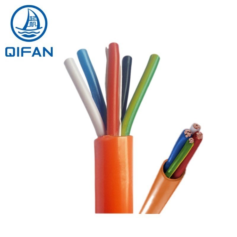 Low Voltage Power Cable 2c+E 6mm2 Orange Circular Cable