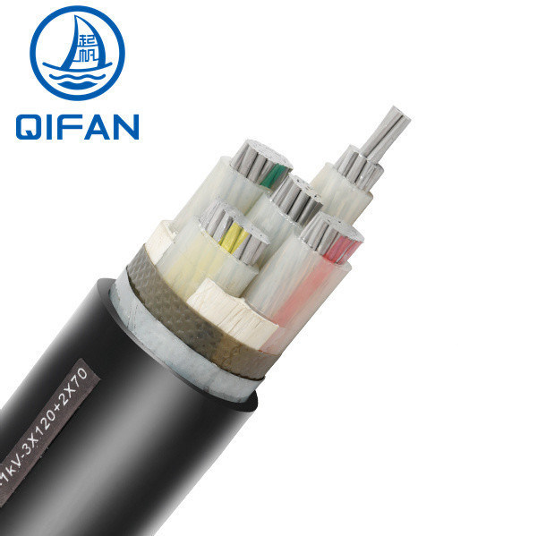 Low Voltage 4 Cores Cu (AL) /PVC/PVC Copper/Aluminum Unarmored Power Cable